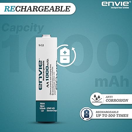 ENVIE AA 1000 mAh Rech. Battery (Hsn – 85073000) – Point Blank Range
